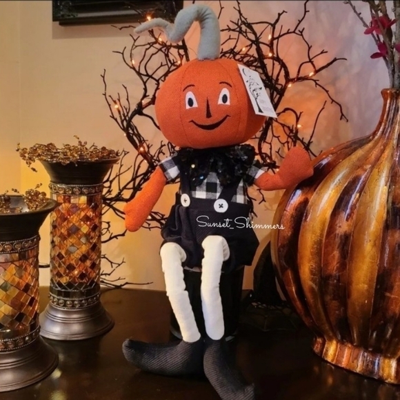 happy haunting | Holiday | Halloween Primitive Vintage Jack Pumpkin ...